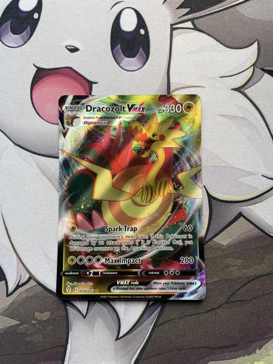 Pokemon - Dracozolt VMAX 059/203 - Evolving Skies - Ultra Rare ... Pokemon - Dracozolt VMAX 059/203 - Evolving Skies - Ultra Rare ...