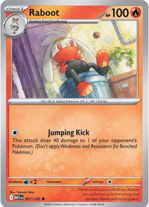 Pokemon Raboot 027/132 ME01: Mega Evolution Reverse Holo
